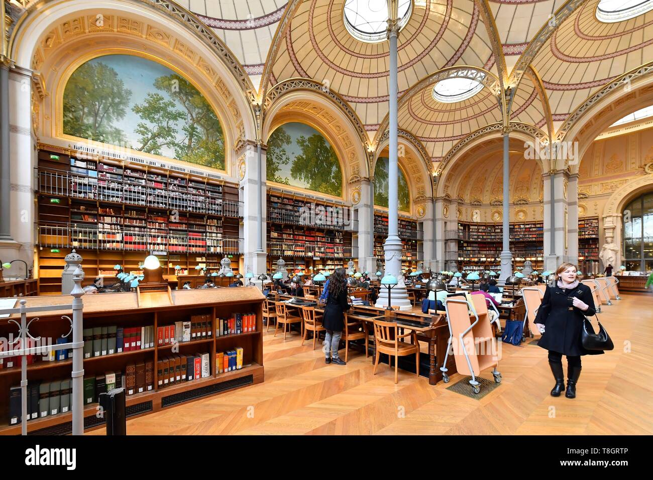 France, Paris, the National Library, Richelieu site Stock Photo - Alamy