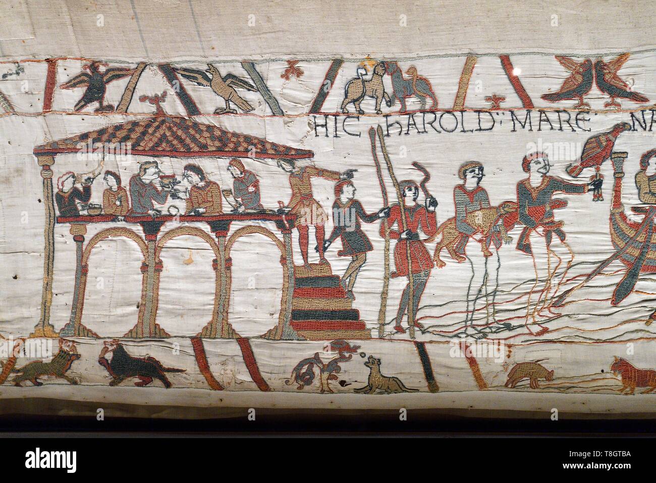William the conqueror bayeux tapestry hi-res stock photography and ...