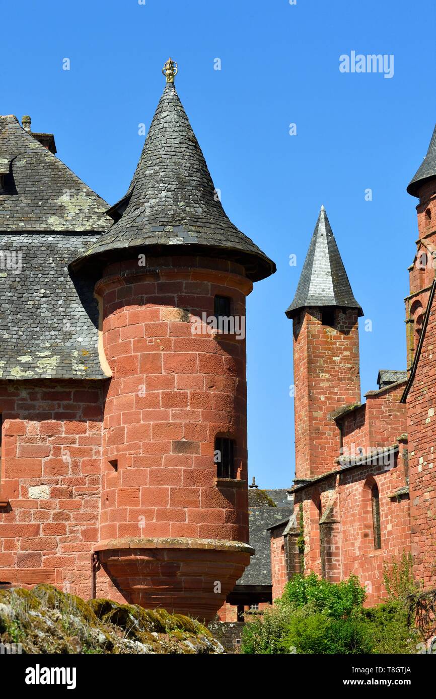 France, Correze, Collonges la Rouge, labelled Les Plus Beaux Villages ...
