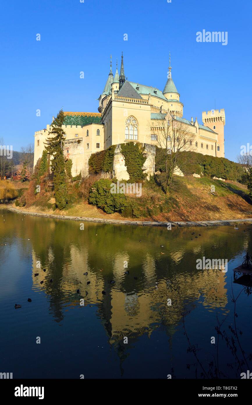 Slovakia, Central Slovakia, Bojnice, Bojnice Castle, modified in 19th ...