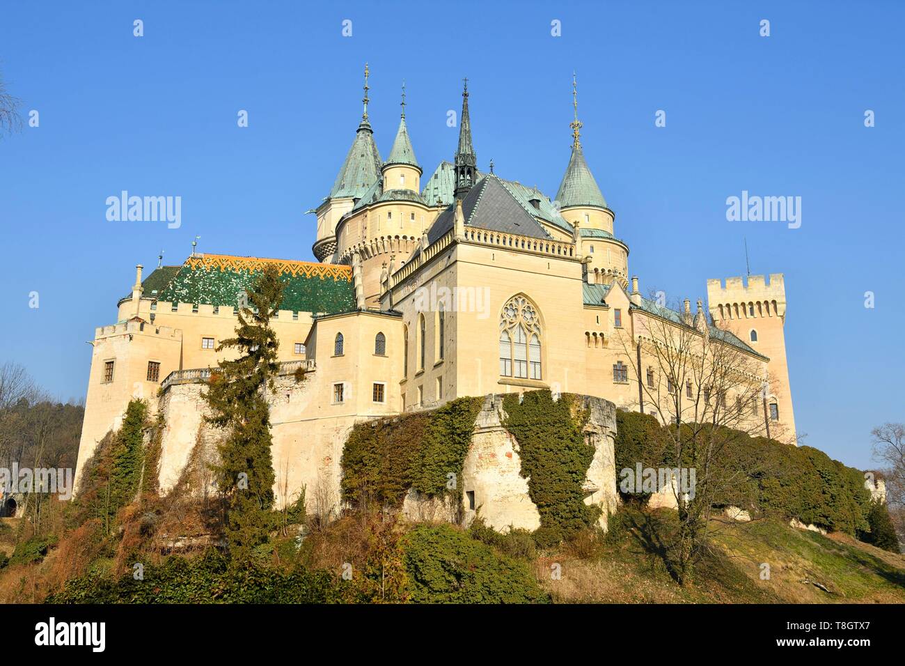 Slovakia, Central Slovakia, Bojnice, Bojnice Castle, modified in 19th ...