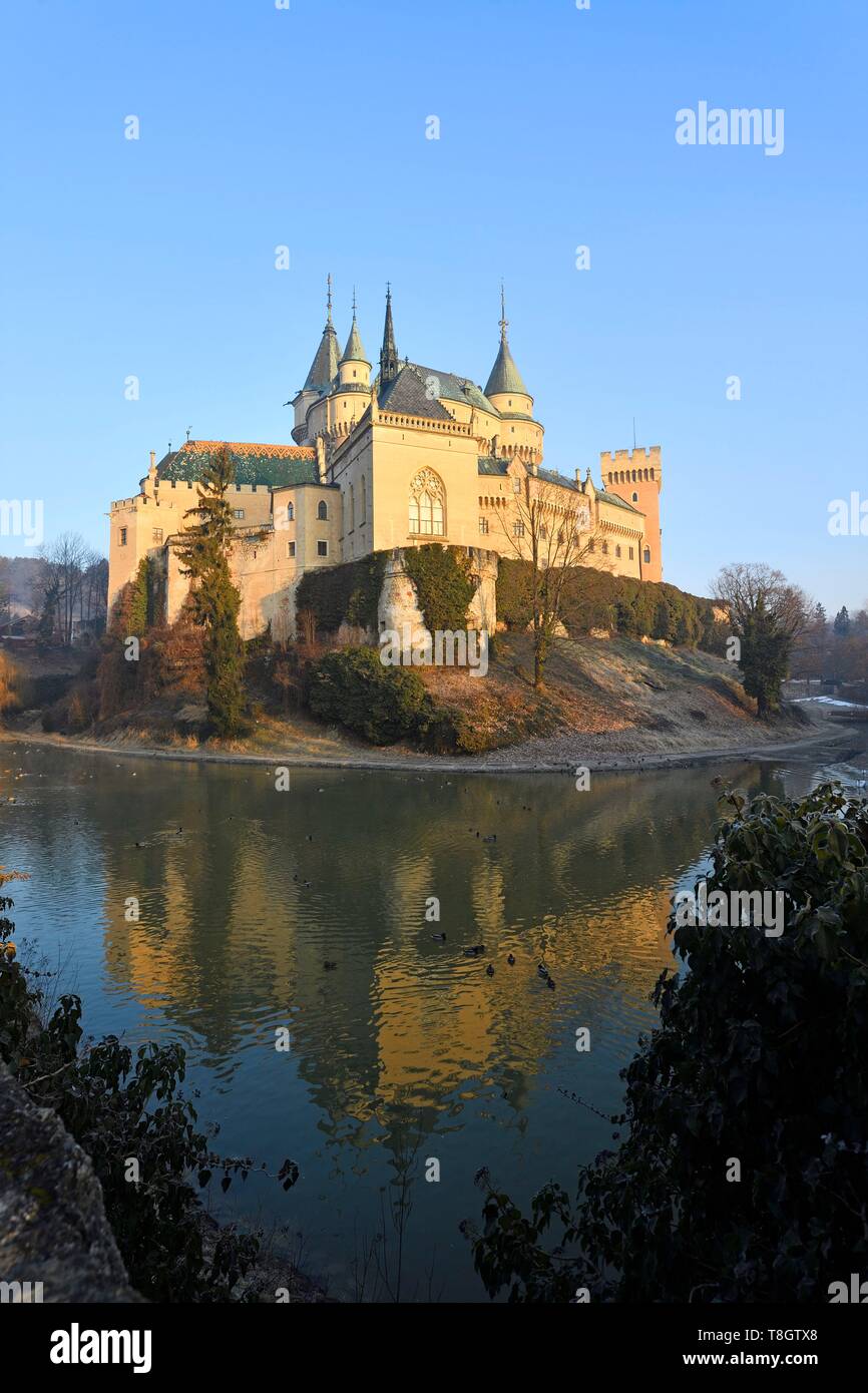 Slovakia, Central Slovakia, Bojnice, Bojnice Castle, modified in 19th ...
