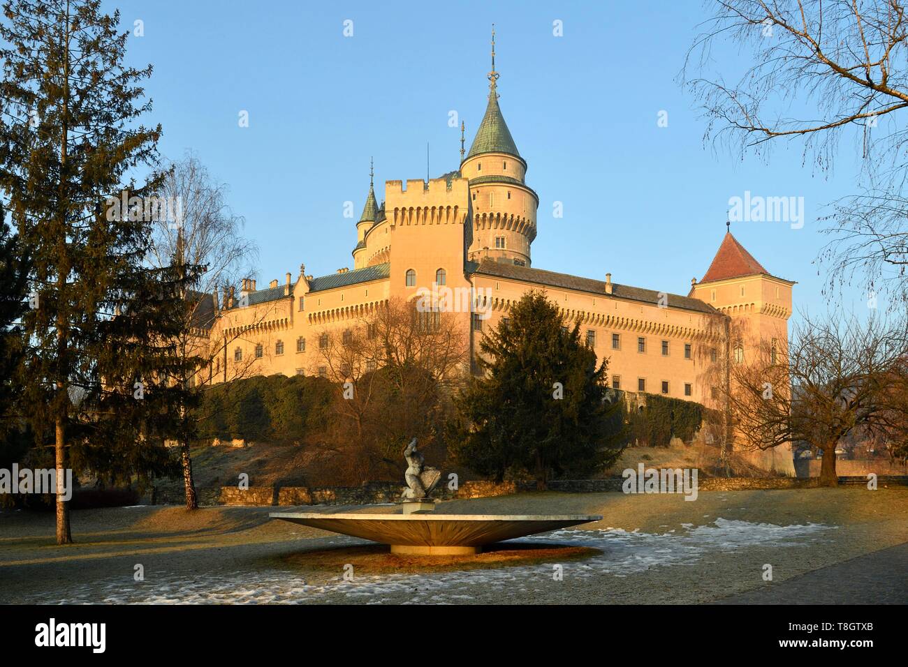 Slovakia, Central Slovakia, Bojnice, Bojnice Castle, modified in 19th ...