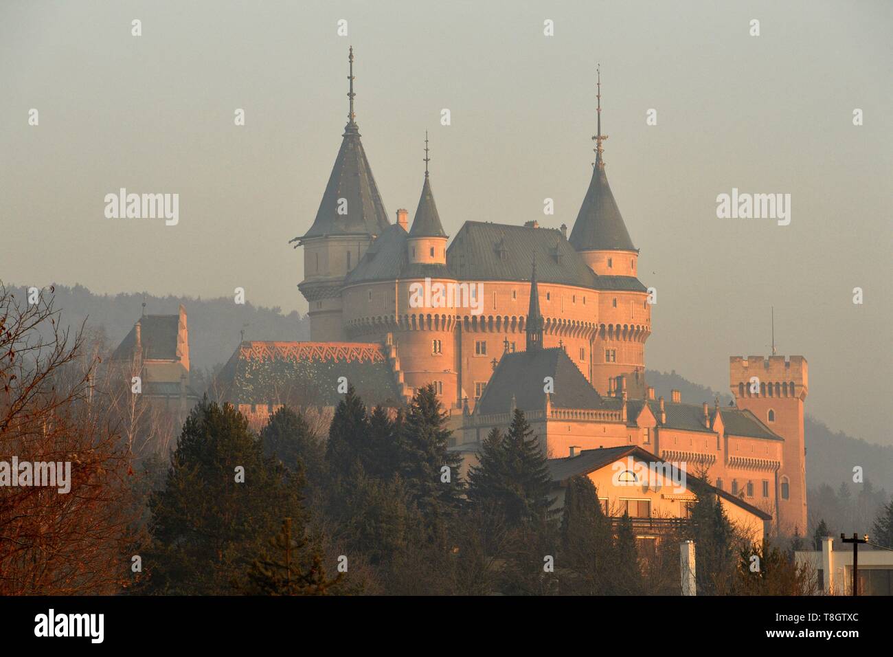 Slovakia, Central Slovakia, Bojnice, Bojnice Castle, modified in 19th ...