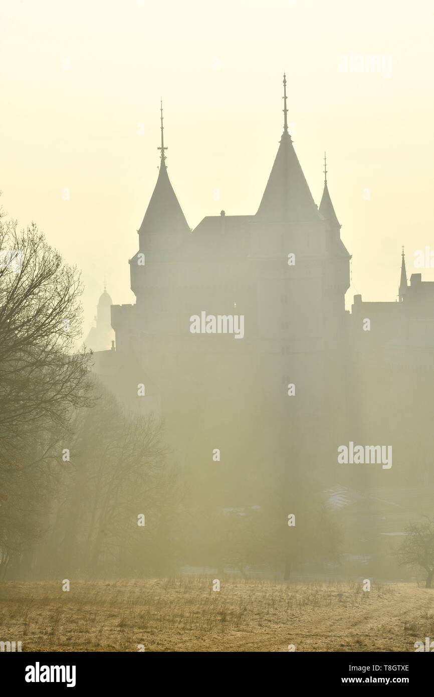 Slovakia, Central Slovakia, Bojnice, Bojnice Castle, modified in 19th ...