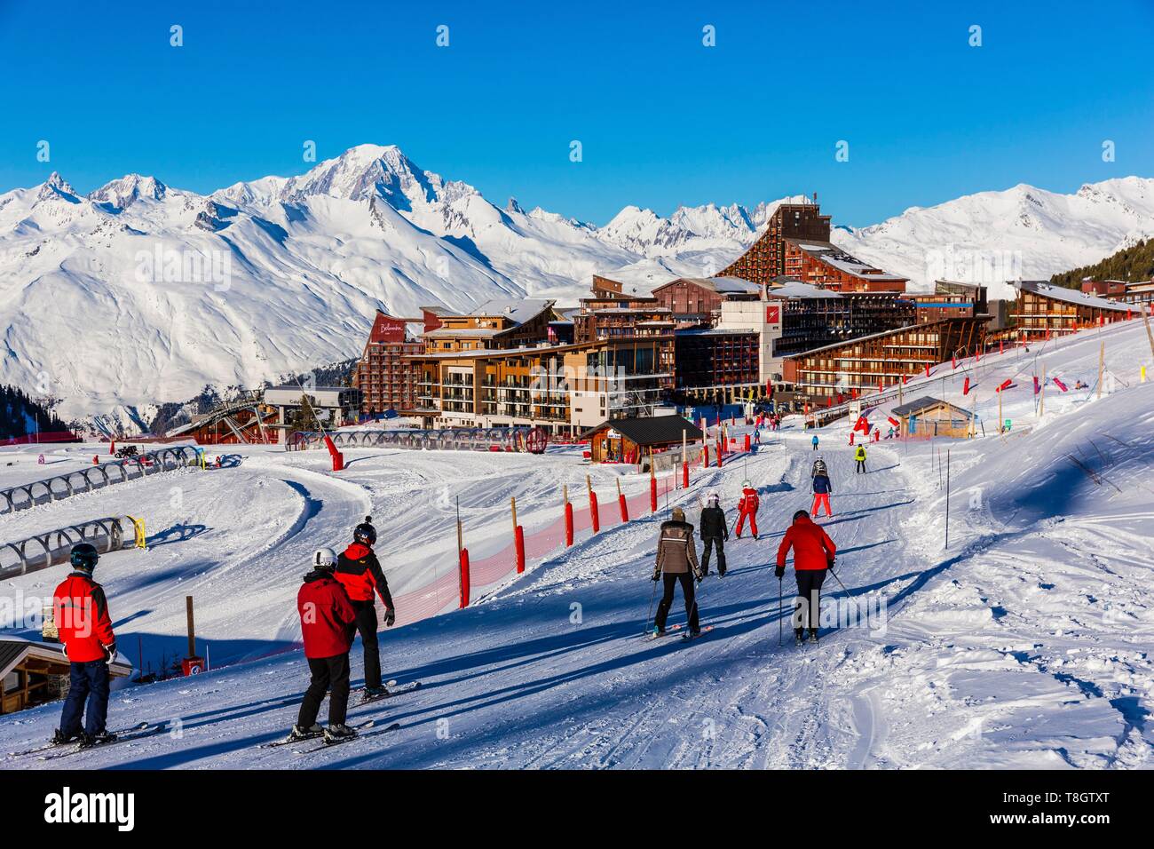 France, Savoie, Vanoise massif, valley of Haute Tarentaise, Les Arcs ...
