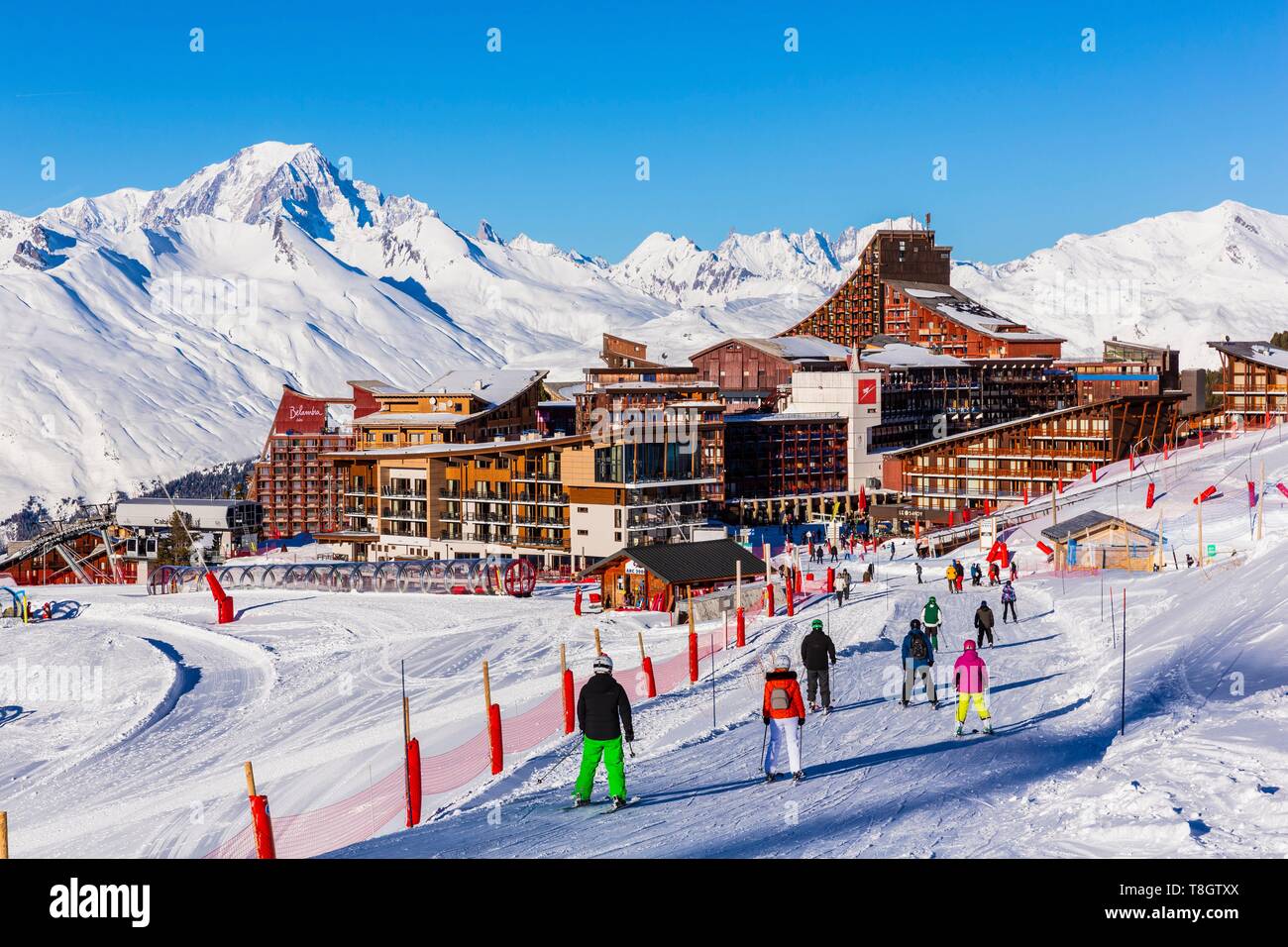 France, Savoie, Vanoise massif, valley of Haute Tarentaise, Les Arcs ...