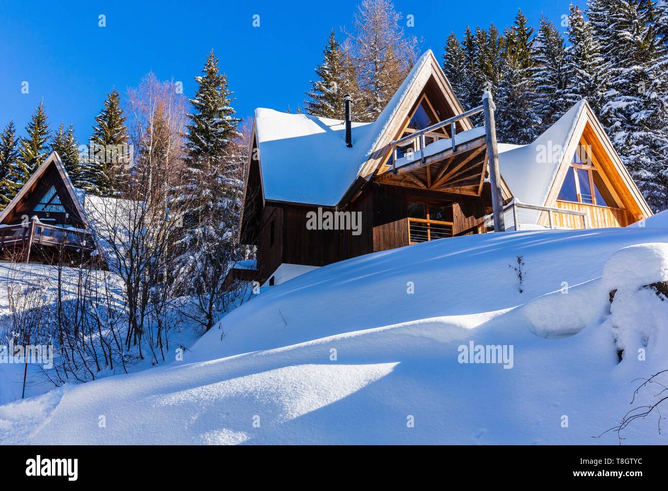 France, Savoie, Vanoise massif, valley of Haute Tarentaise, Les Arcs ...