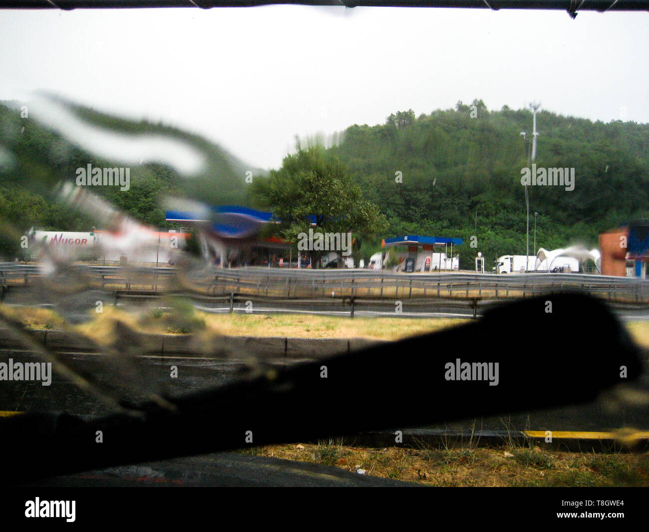 Highway from Lyon to Turin, France-Italy, Southern Europe Stock Photo ...
