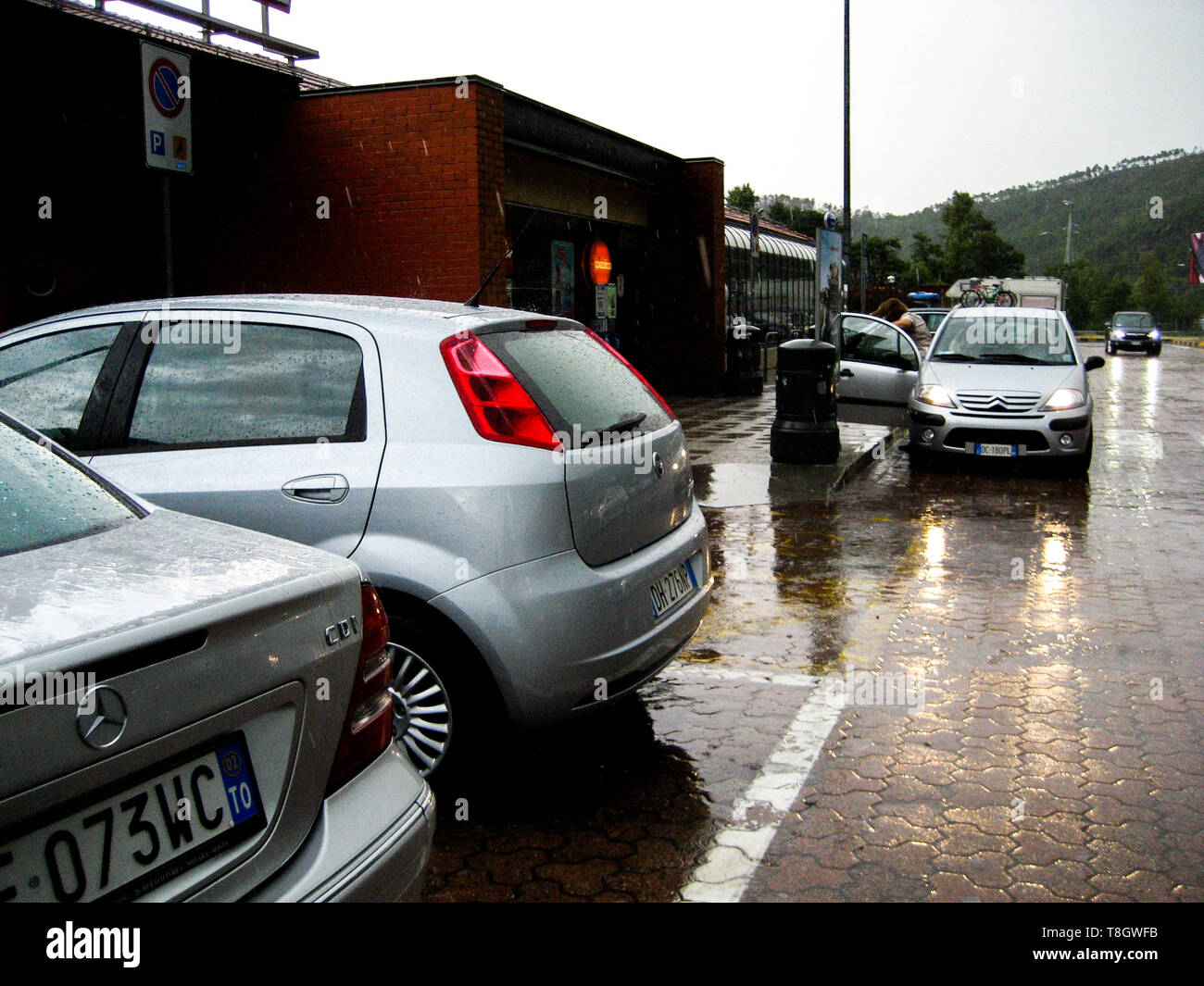 Highway from Lyon to Turin, France-Italy, Southern Europe Stock Photo ...