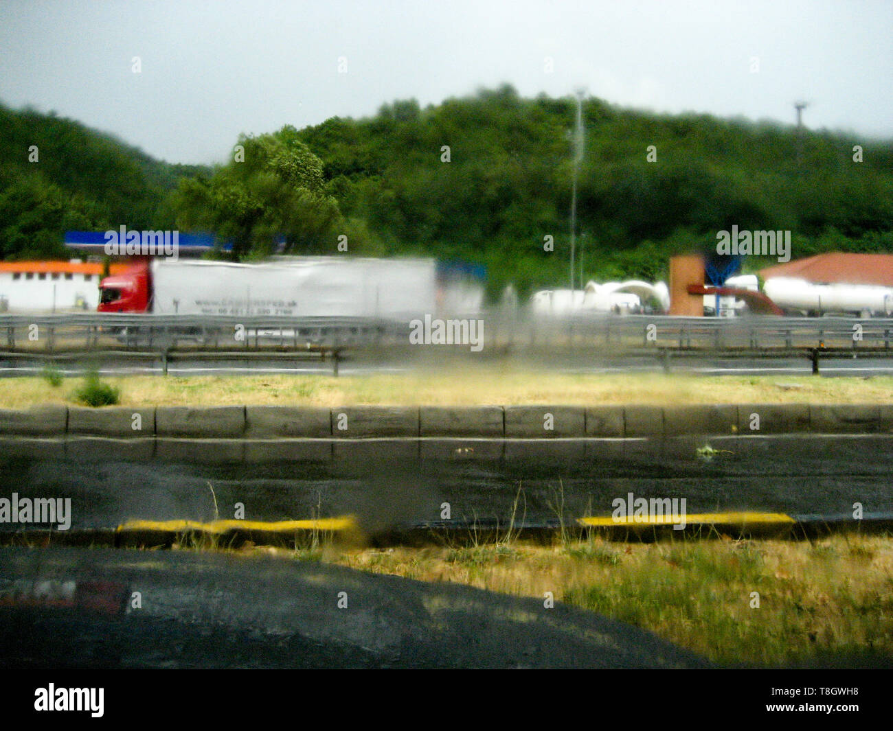 Highway from Lyon to Turin, France-Italy, Southern Europe Stock Photo ...