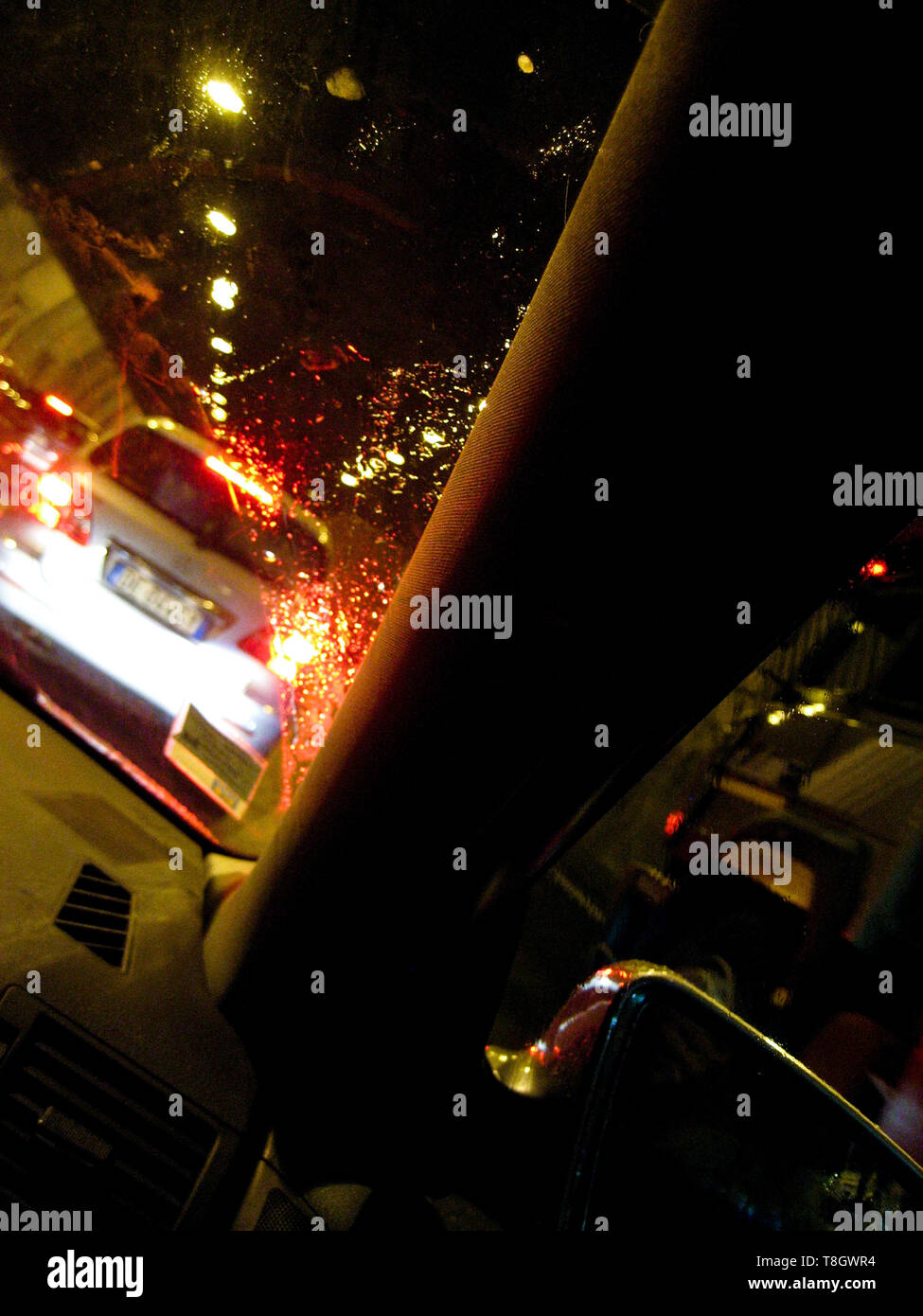 Driving in a tunnel, A32 Highway to Turin, Italy Stock Photo - Alamy
