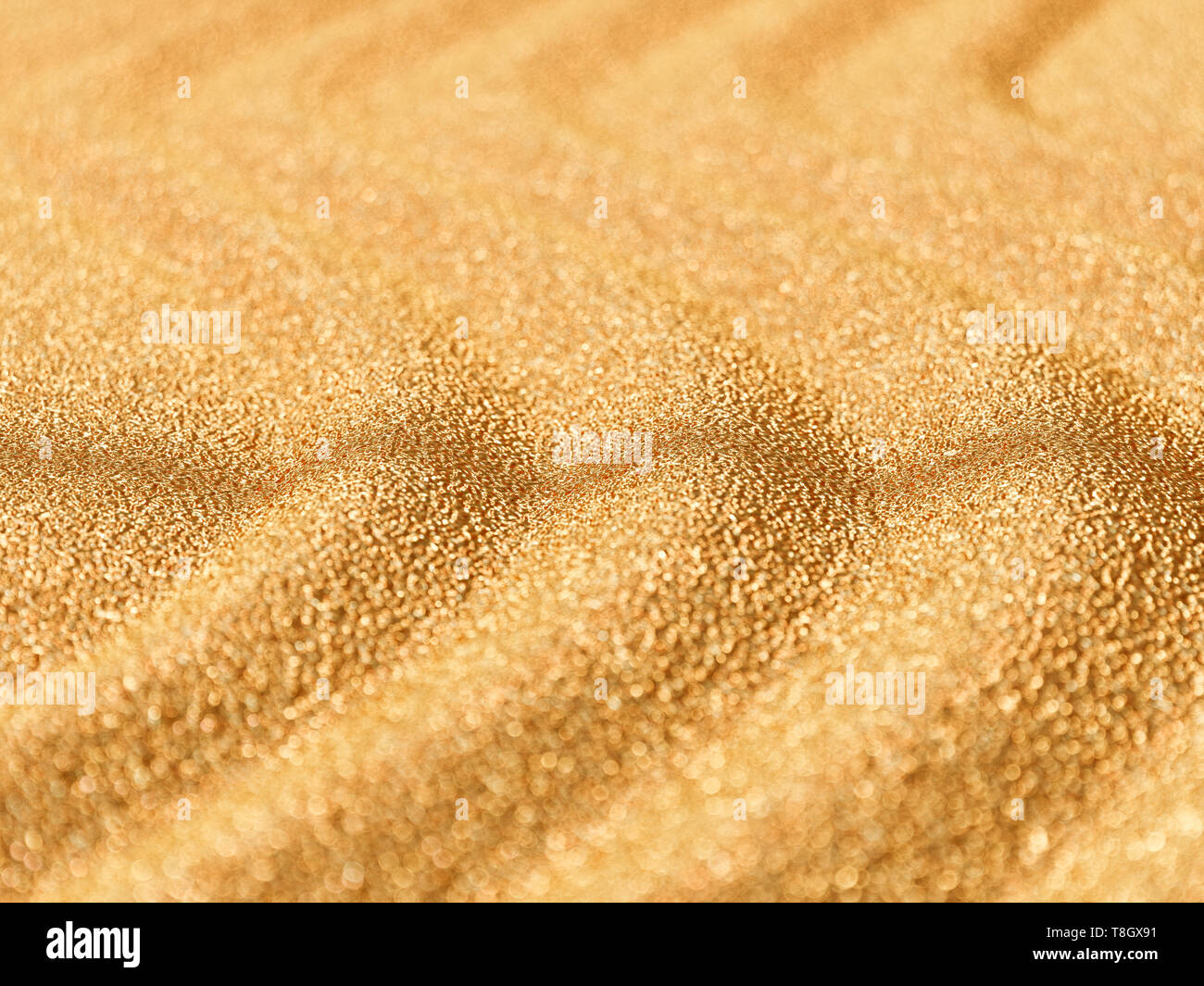 Wave of golden pattern background texture. 3d rendering illustration ...