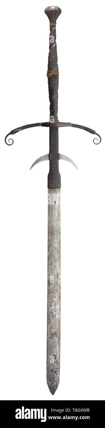 Two edged iron sword hi-res stock photography and images - Alamy