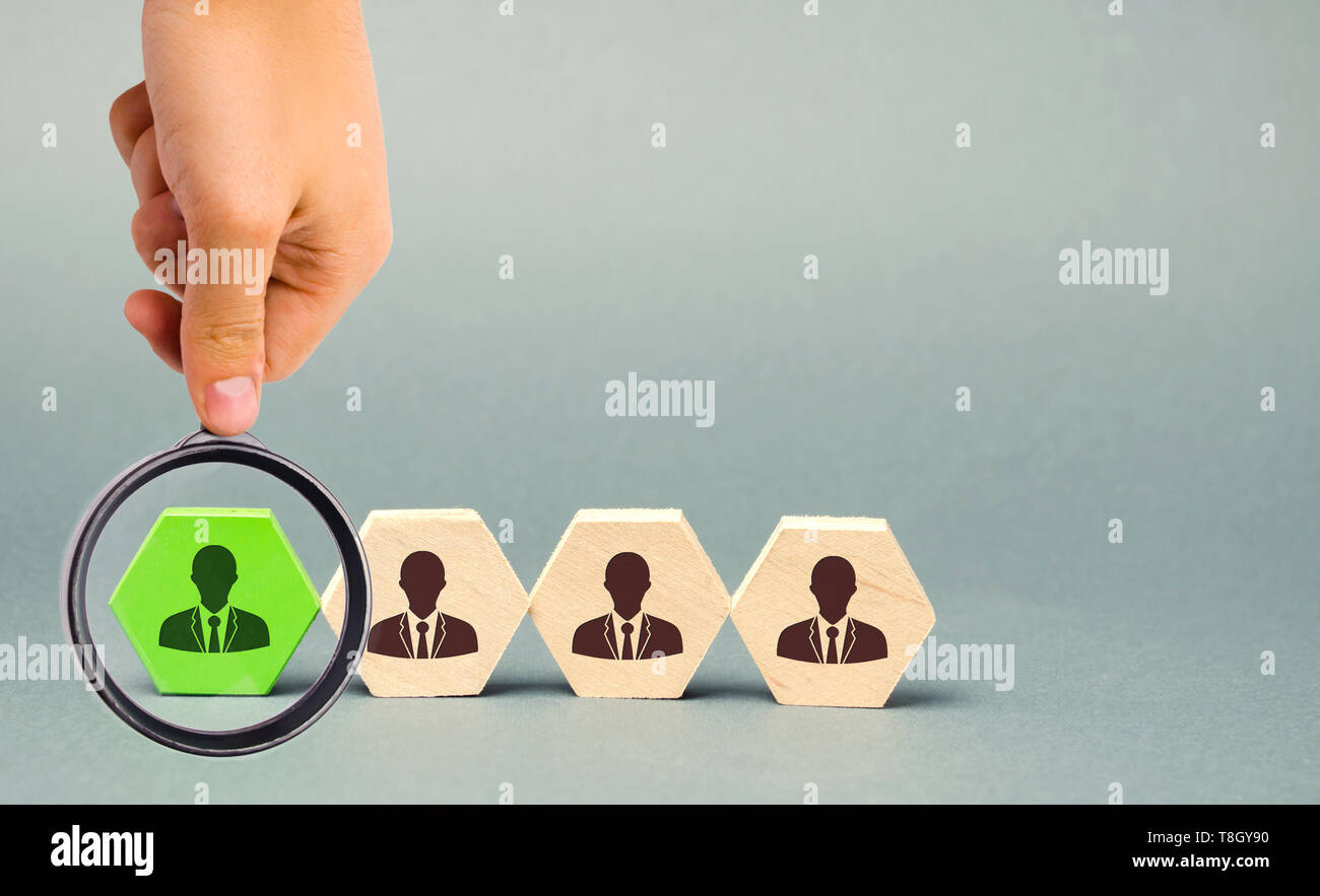 Talented worker. Human resources. Working staff management. The ...