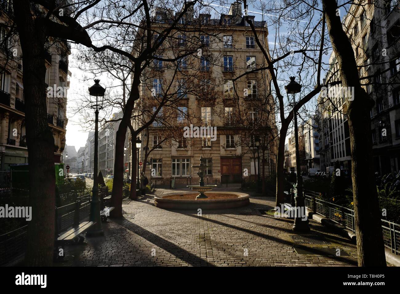 France, Paris, Place de l'Estrapade Stock Photo - Alamy