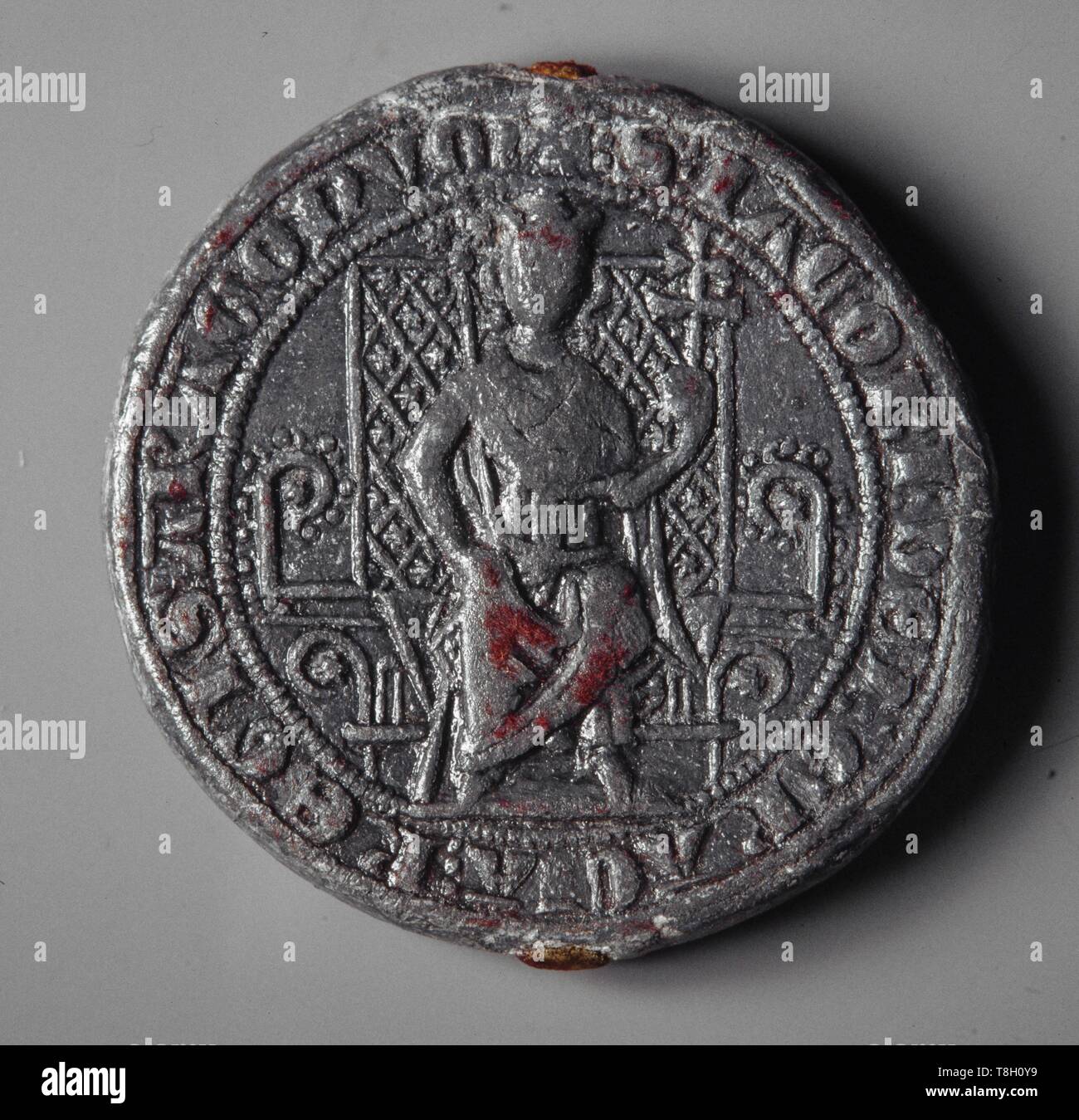 Sello de plomo de Jaume II, 1255 Stock Photo - Alamy