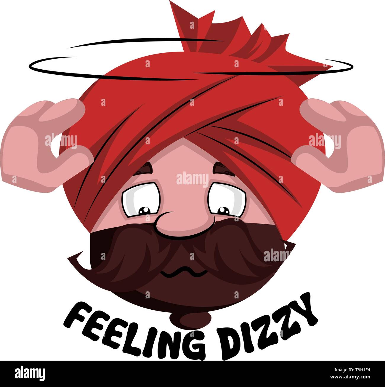 Indian man headache Stock Vector Images - Alamy