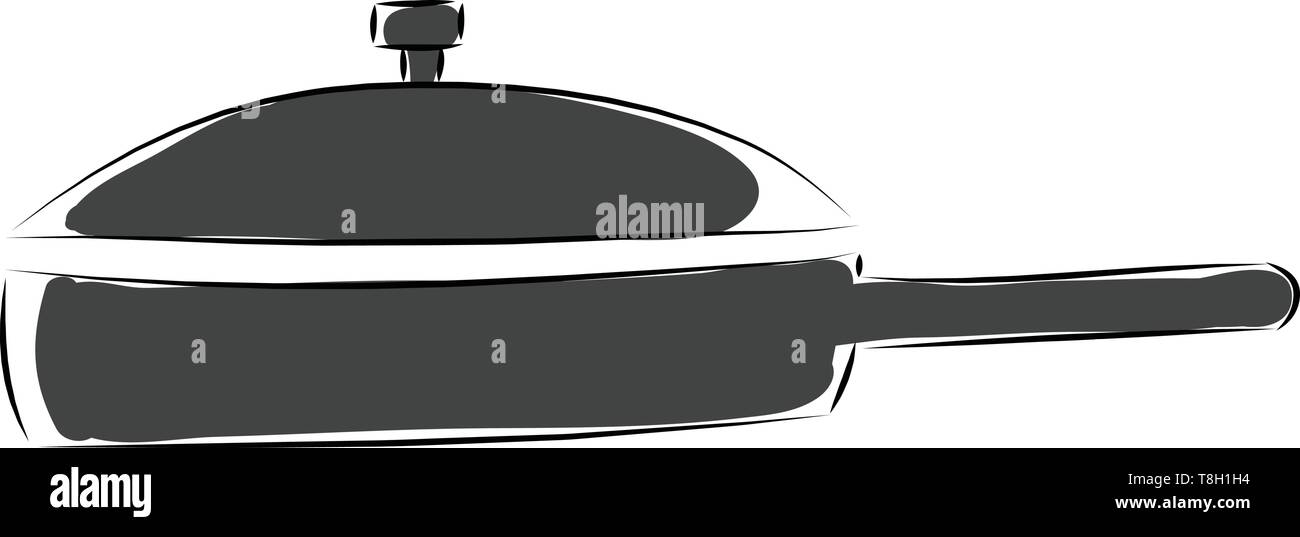 Pan hand drawn design, illustration, vector on white background Stock ...