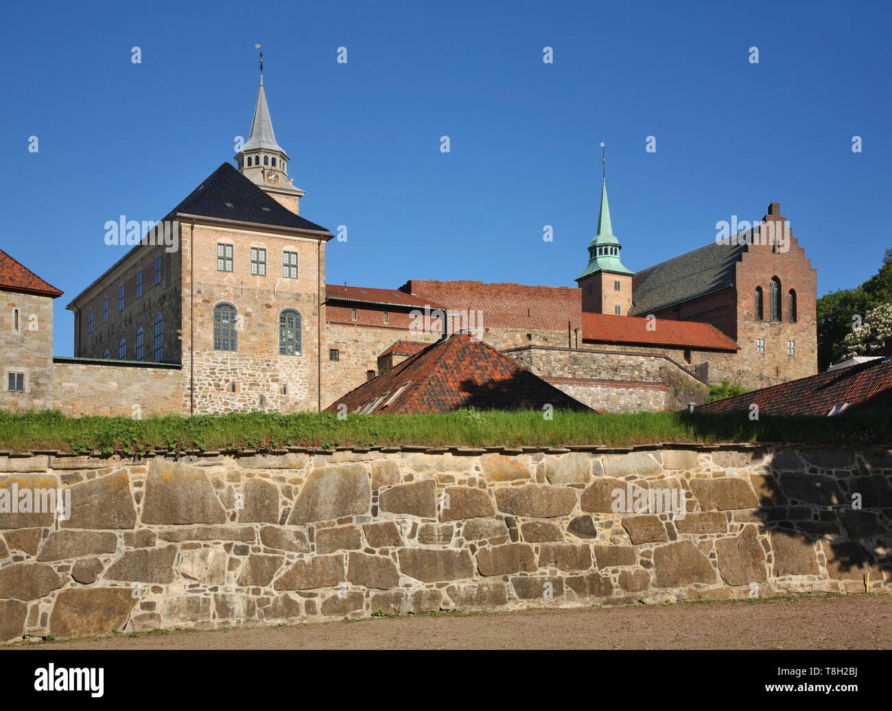 Akershus fortress in Oslo. Norway Stock Photo - Alamy