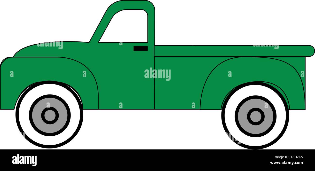 Pickup hand drawn design, illustration, vector on white background ...