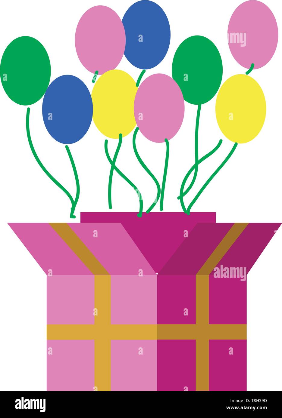 Surprise box Stock Vector Images - Alamy