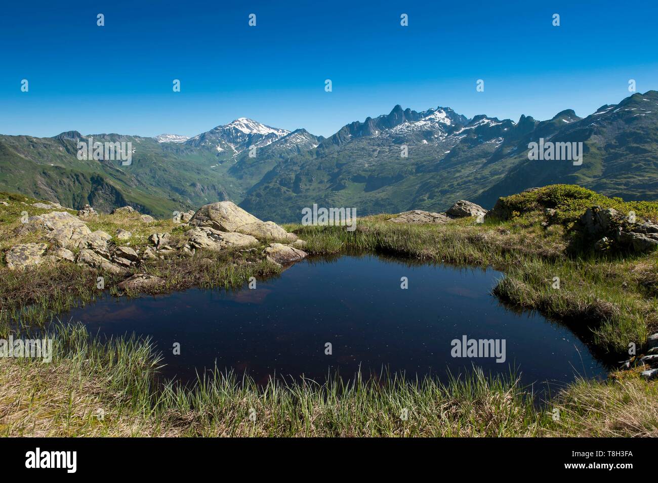 France, Haute Savoie, Chamonix, Aiguilles Rouges massif, in the ...
