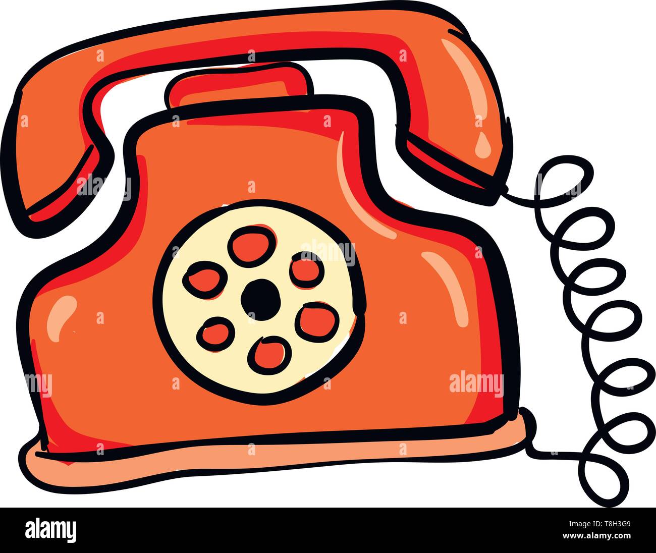 Cartoon ringing telephone hi-res stock photography and images - Alamy