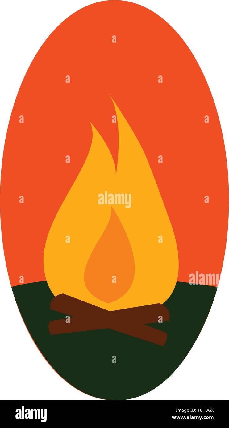 Camping kids bonfire illustration hi-res stock photography and images ...