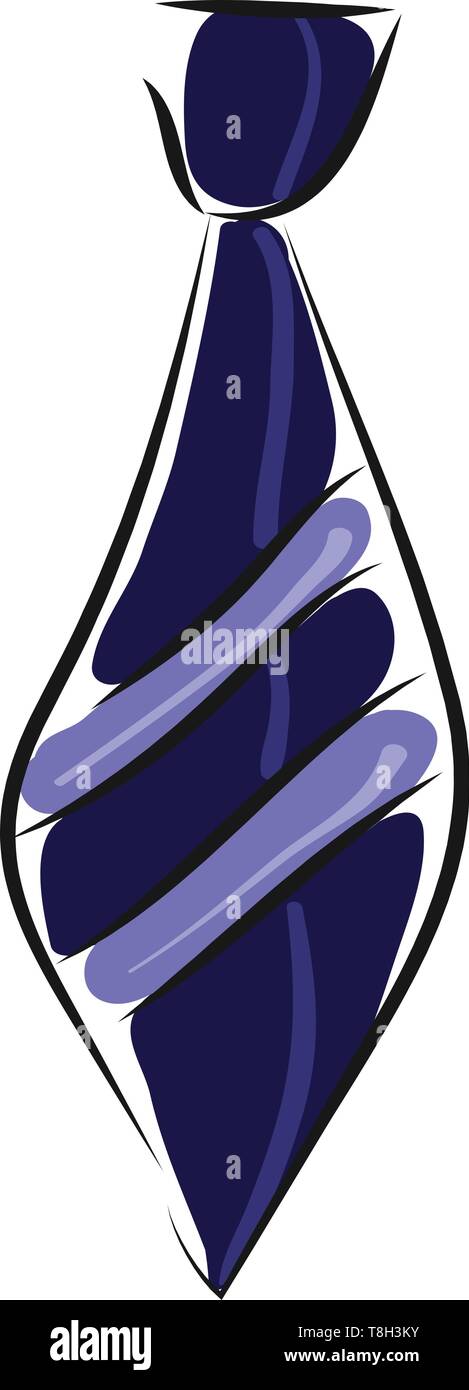 Tie hand drawn design, illustration, vector on white background Stock ...