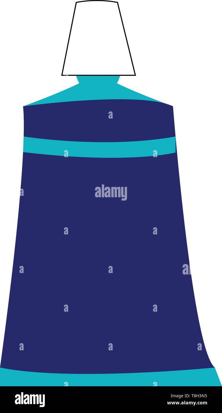 Toothpaste hand drawn design, illustration, vector on white background ...