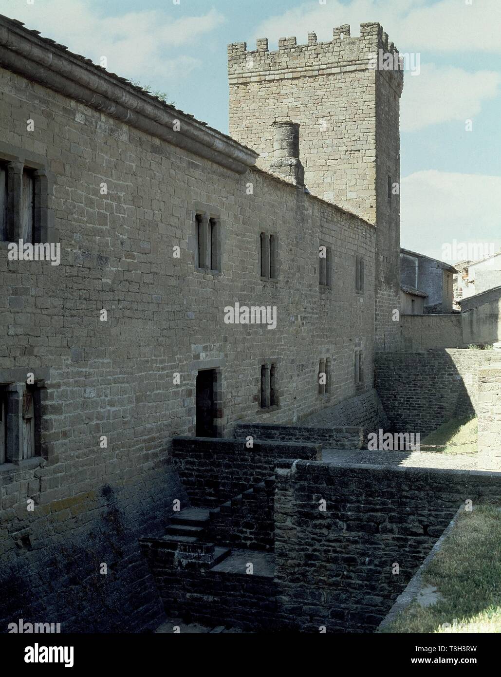 EXTERIOR-CASTILLO. Location: CASTILLO. Sangüesa. NAVARRA. SPAIN Stock ...