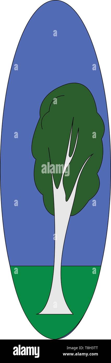 Tree hand drawn design, illustration, vector on white background Stock ...