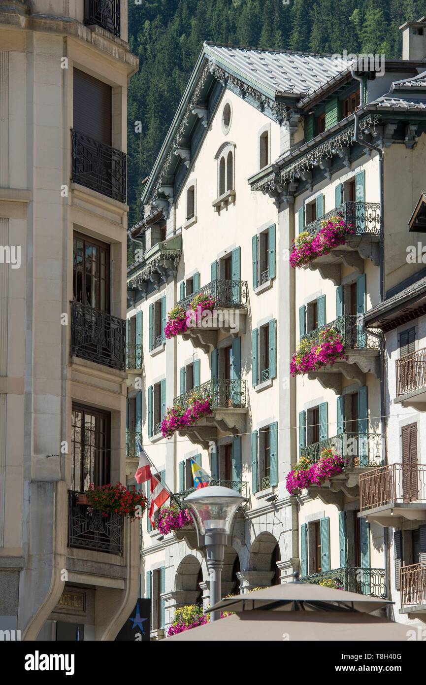 France, Haute Savoie, Mont Blanc Massif, Chamonix Mont Blanc the ...