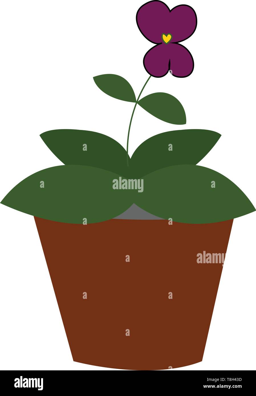 Violet hand drawn design, illustration, vector on white background ...