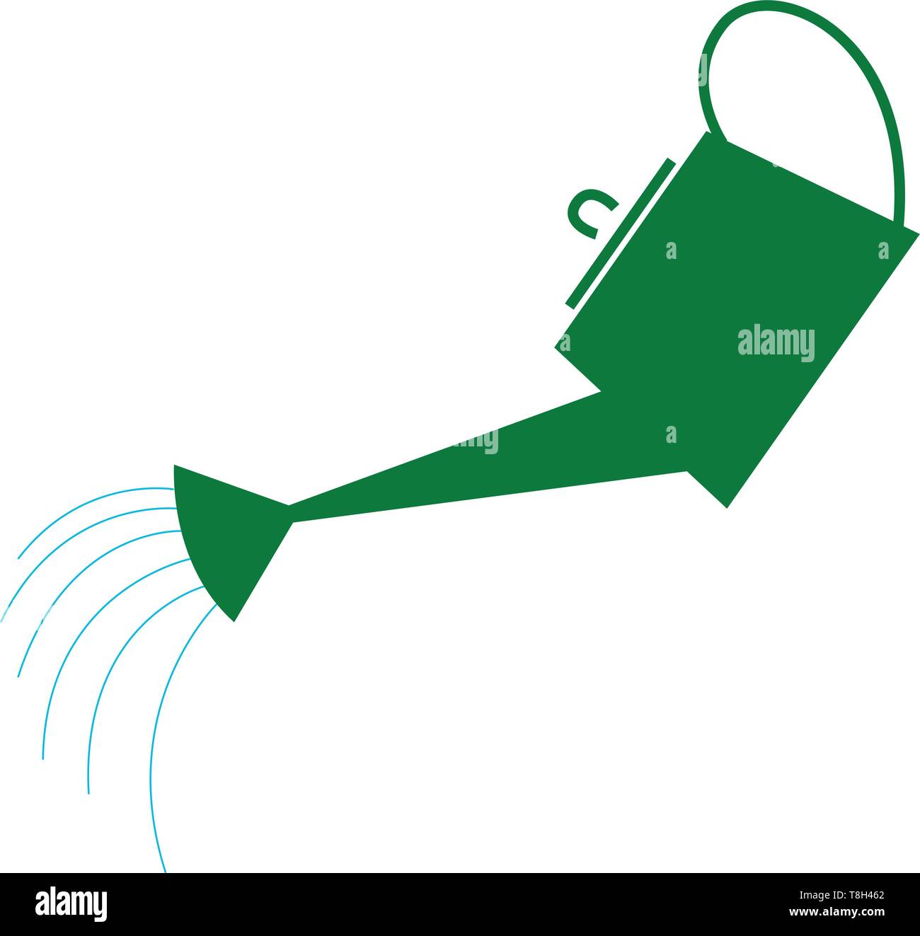 Watering can hand drawn design, illustration, vector on white ...