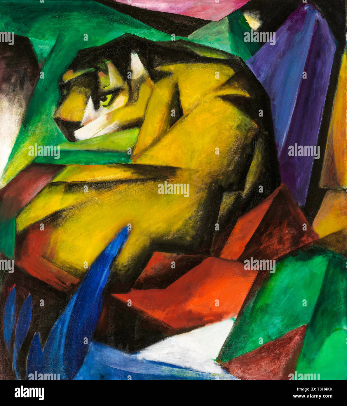 Franz Marc, The Tiger, painting, 1912-1913 Stock Photo - Alamy