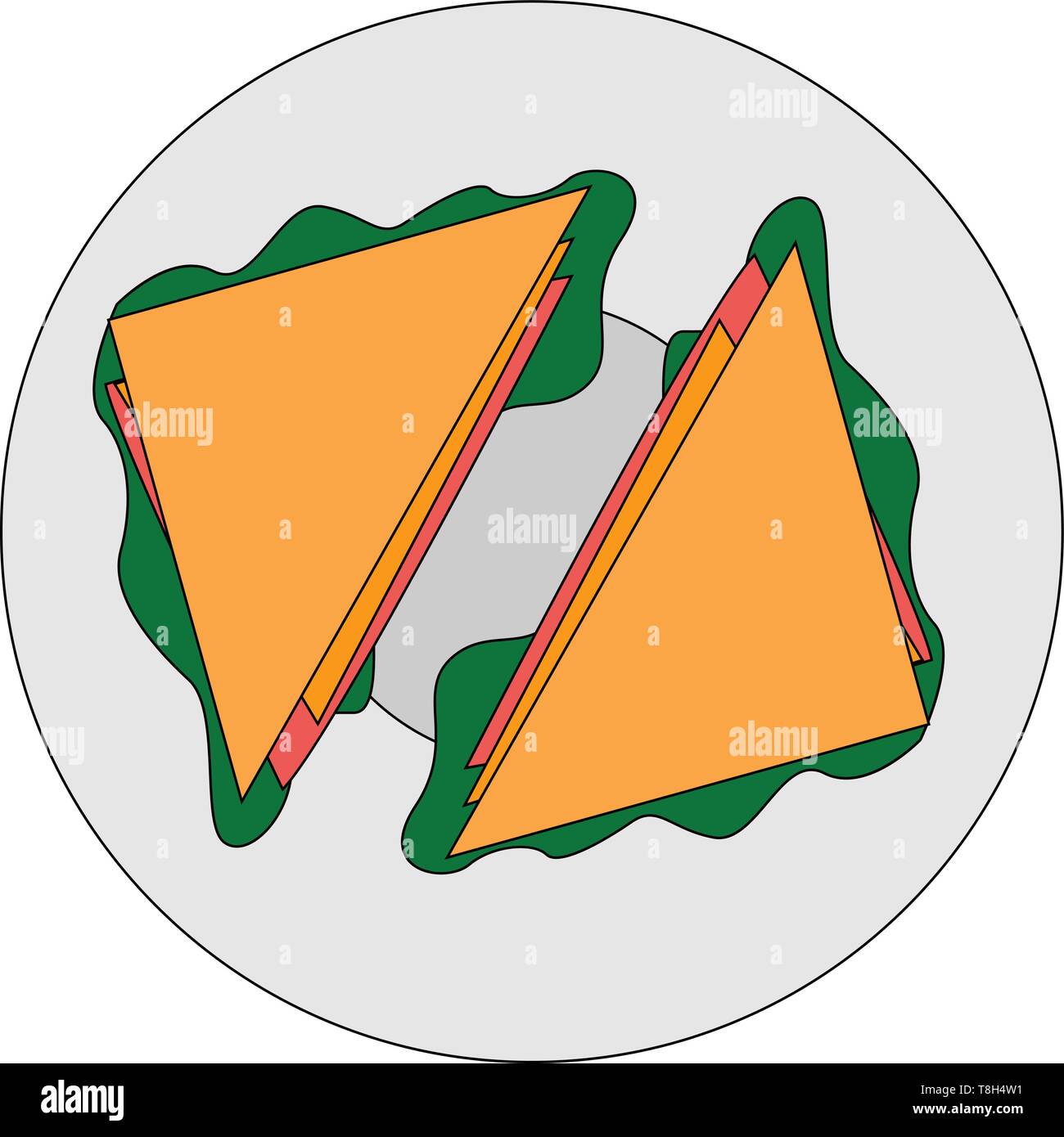 Triangle Sandwich Drawing