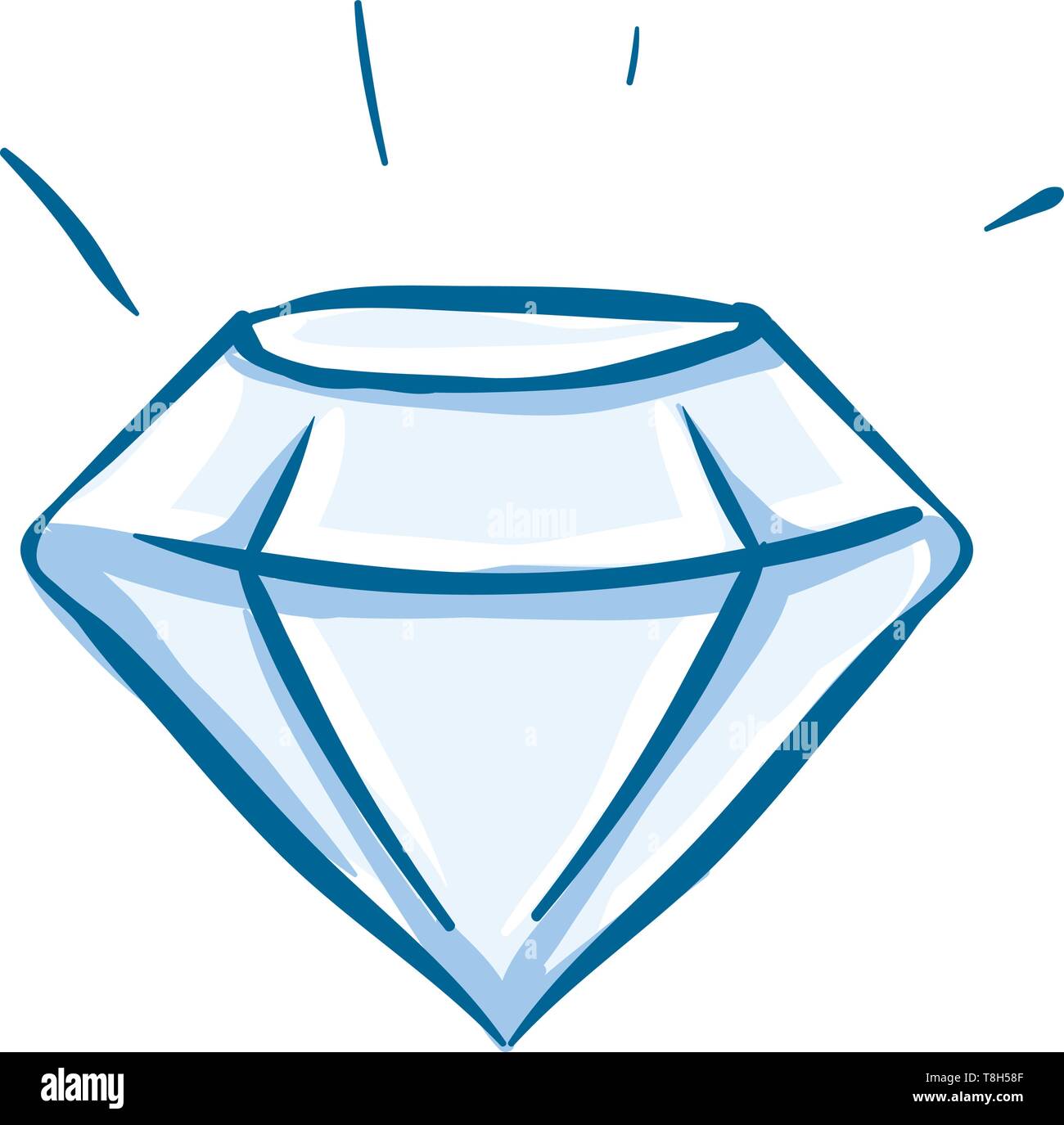 A beautiful sparkling white diamond which is brightly shinning , vector ...