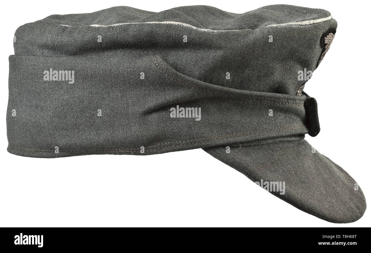 A field cap M 43 for Führer An Italian gabardine with silver cover ...