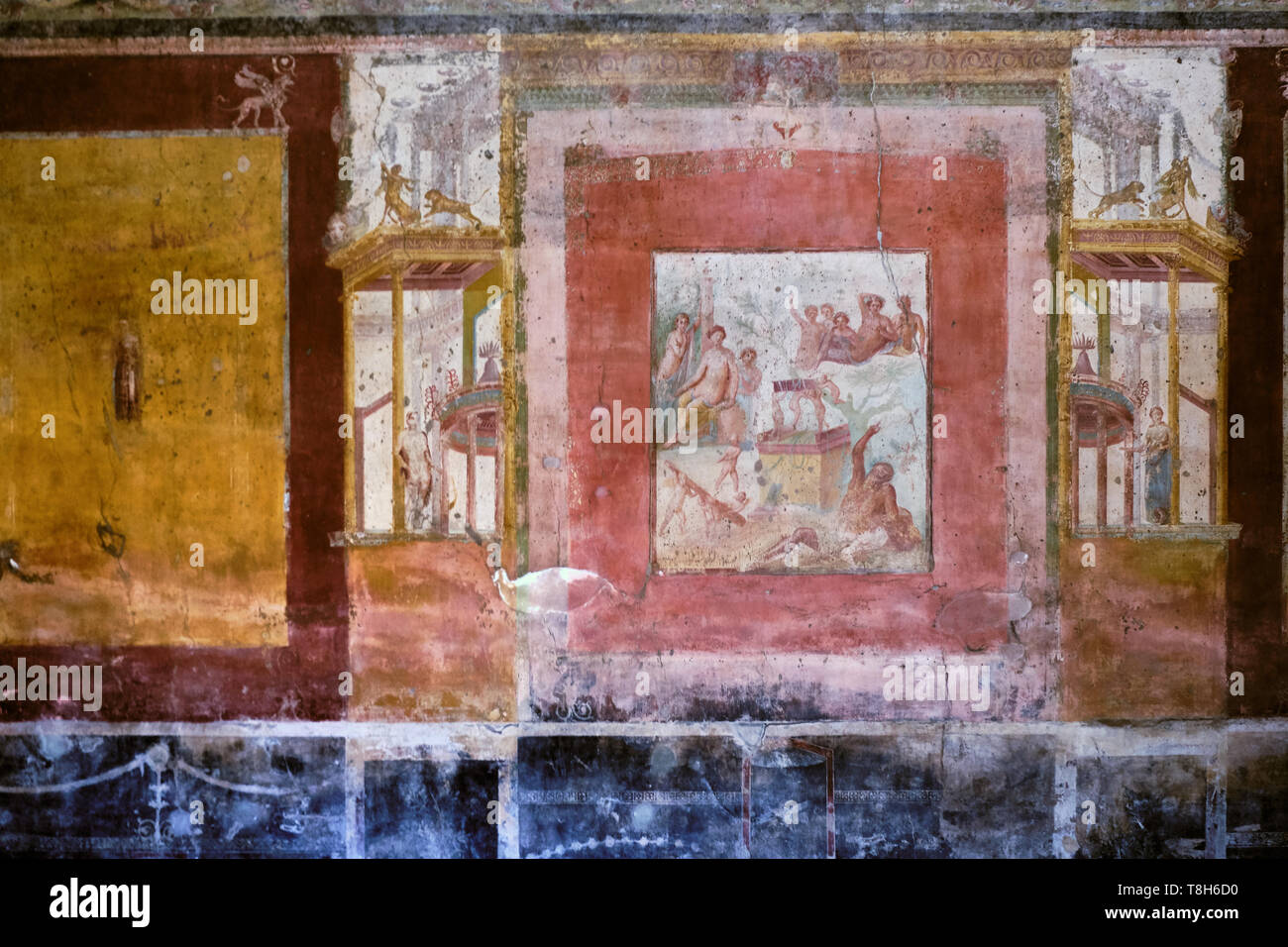 Pompeii fresco frescoes pompei hi-res stock photography and images - Alamy