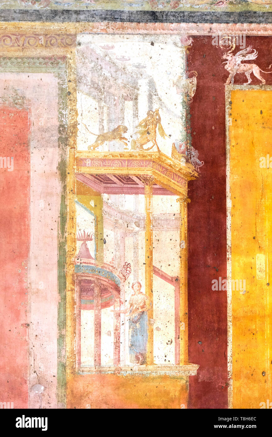 Pompeii fresco frescoes pompei hi-res stock photography and images - Alamy