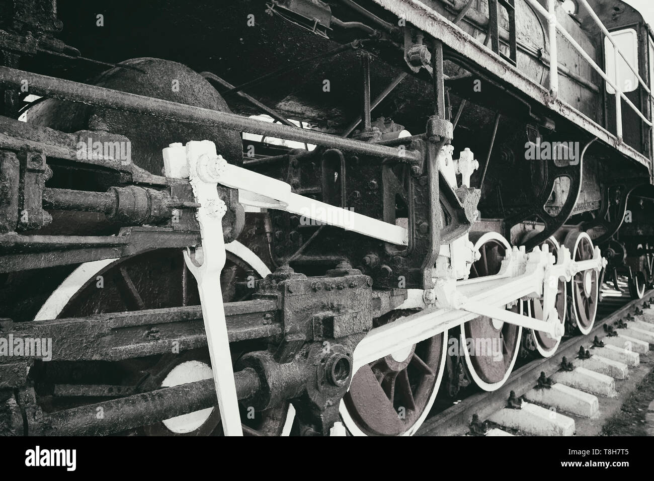 Steam locomotive parts hi-res stock photography and images - Alamy