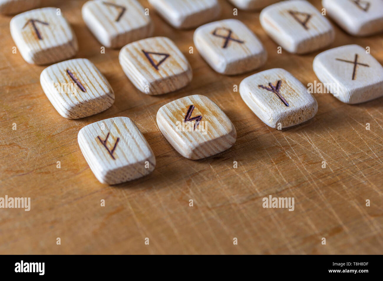 Runes anglo saxon hi-res stock photography and images - Alamy