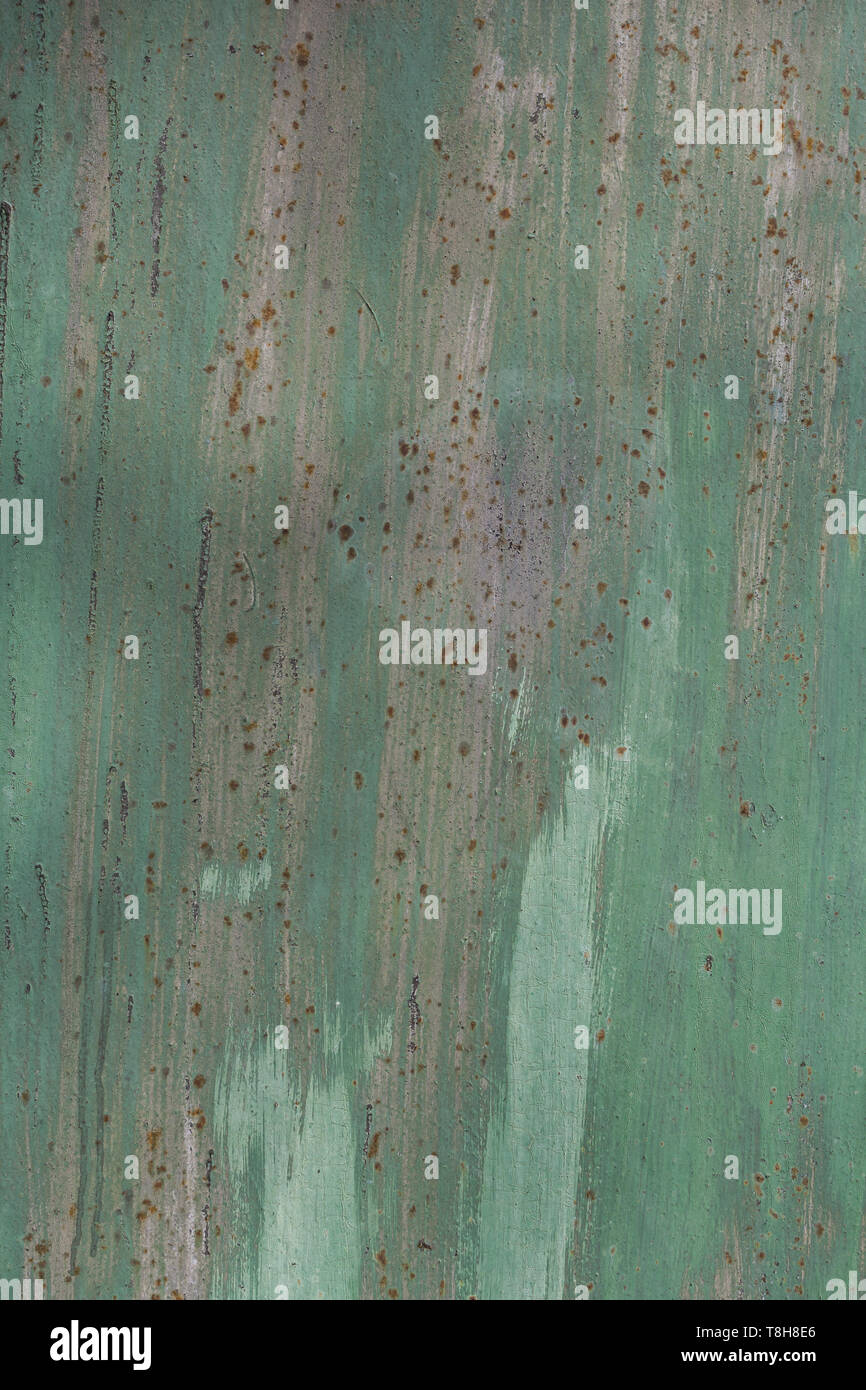 Metal rusty painted green grunge texture background. Copy space Stock ...