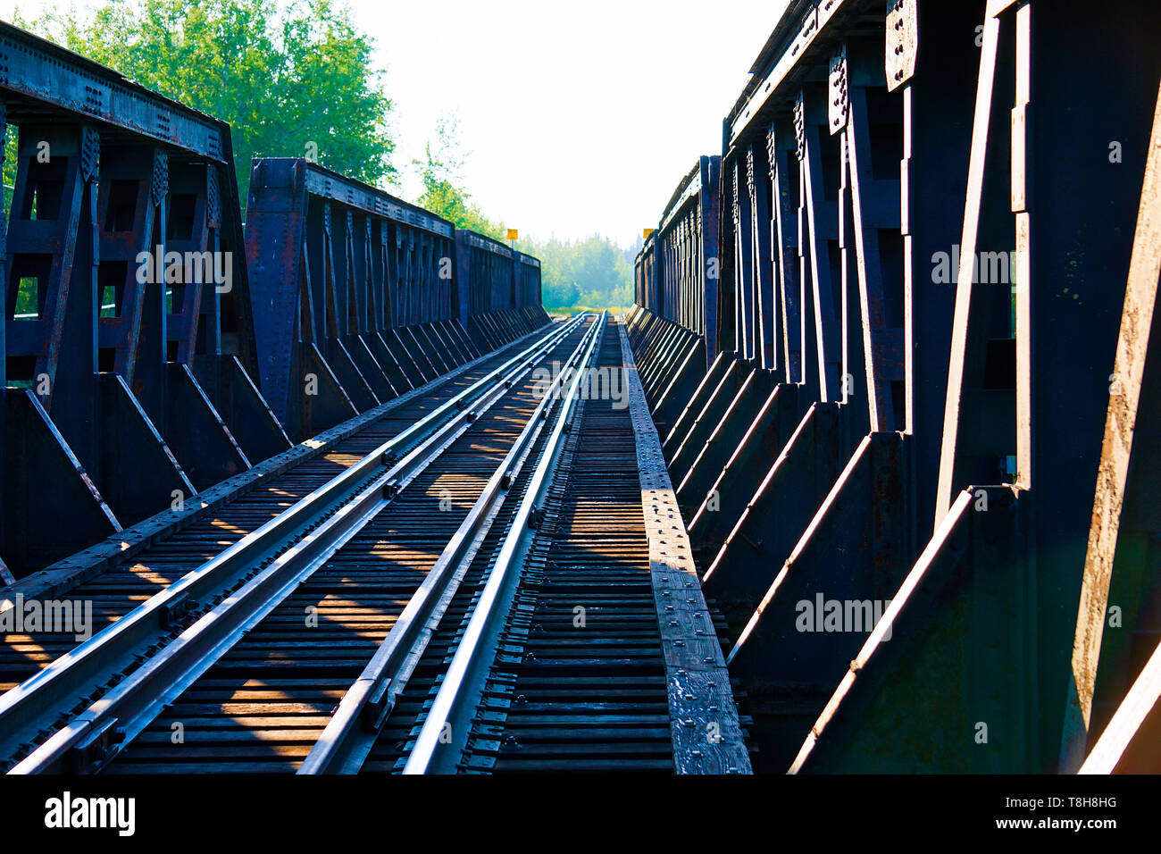 Alaskan Railway Bridge Stock Photo - Alamy