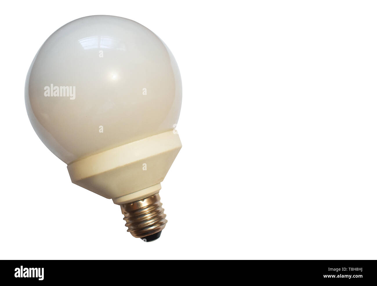 LED, New technology light bulb isolated on white background, Energy ...