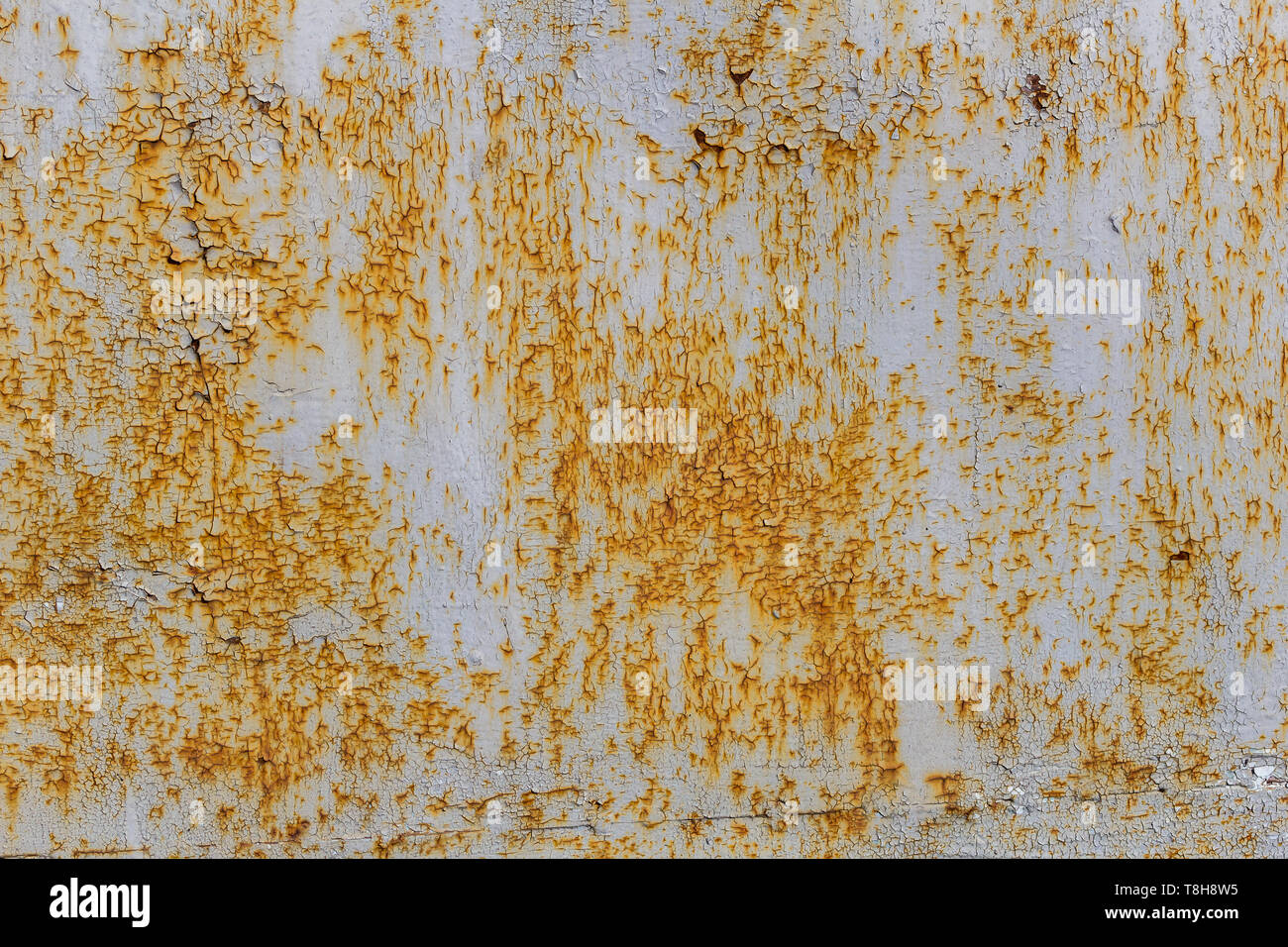 Metal rusty painted cyan grunge texture background. Copy space Stock ...