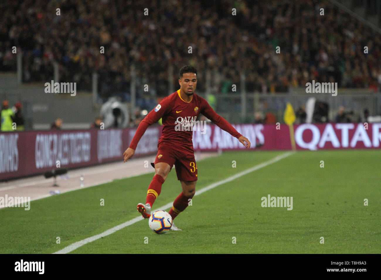 Rome, Italy. 12th May, 2019. (Justin Kluivert) At Stadio Olimpico, As ...