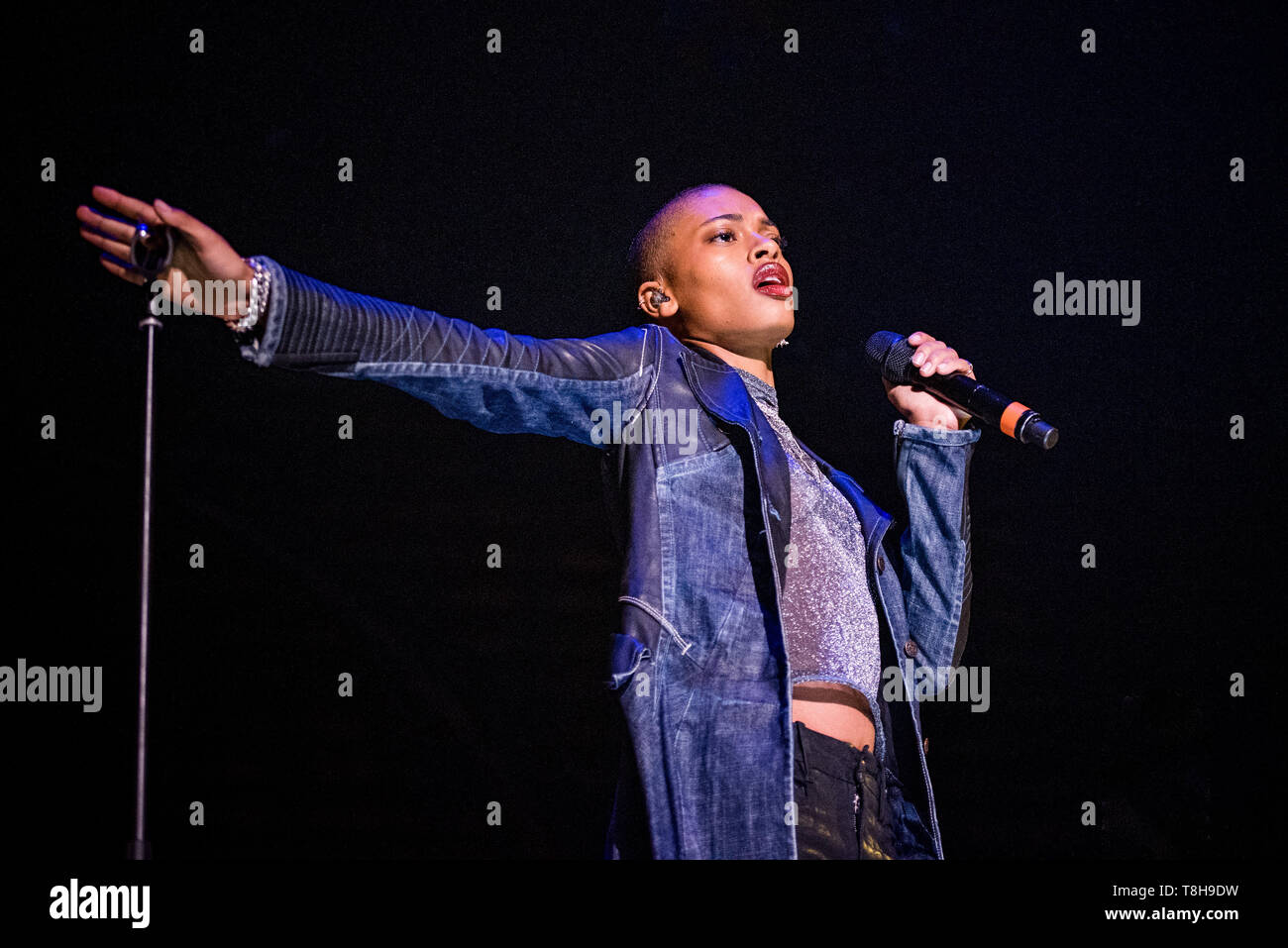 The Nigerian-American singer Annahstasia Enuke performing live on stage ...